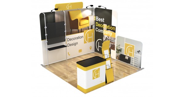 10ft Straight Custom Trade Show Display Booth O