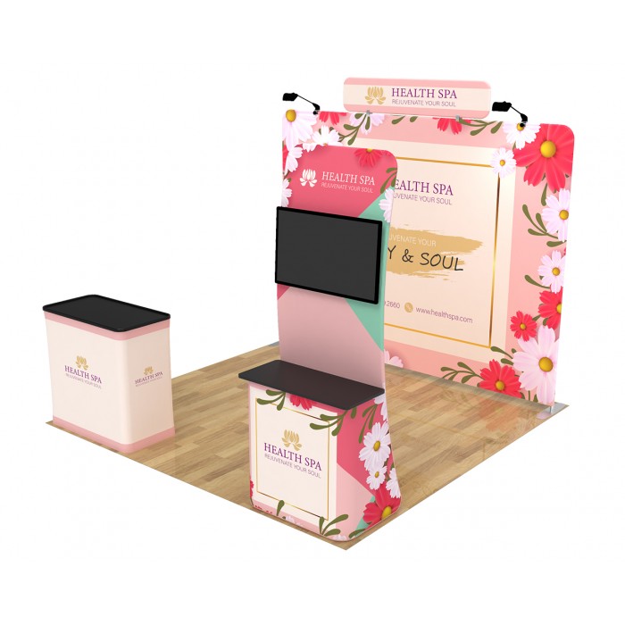 10ft Straight Custom Trade Show Display Booth 27