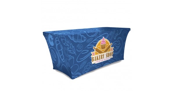 6ft Stretch Table Throw Full Color Printing | Full Color Dye Sub Table ...
